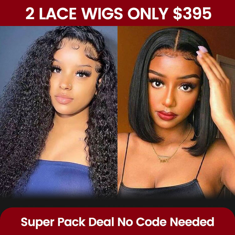 Ombre Lace Front Wig Human Hair Curly Lace Wig -Asteriahair